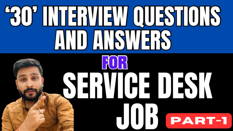 Get Hired in 2024: Expert Answers to Service Desk/Technical Support ...